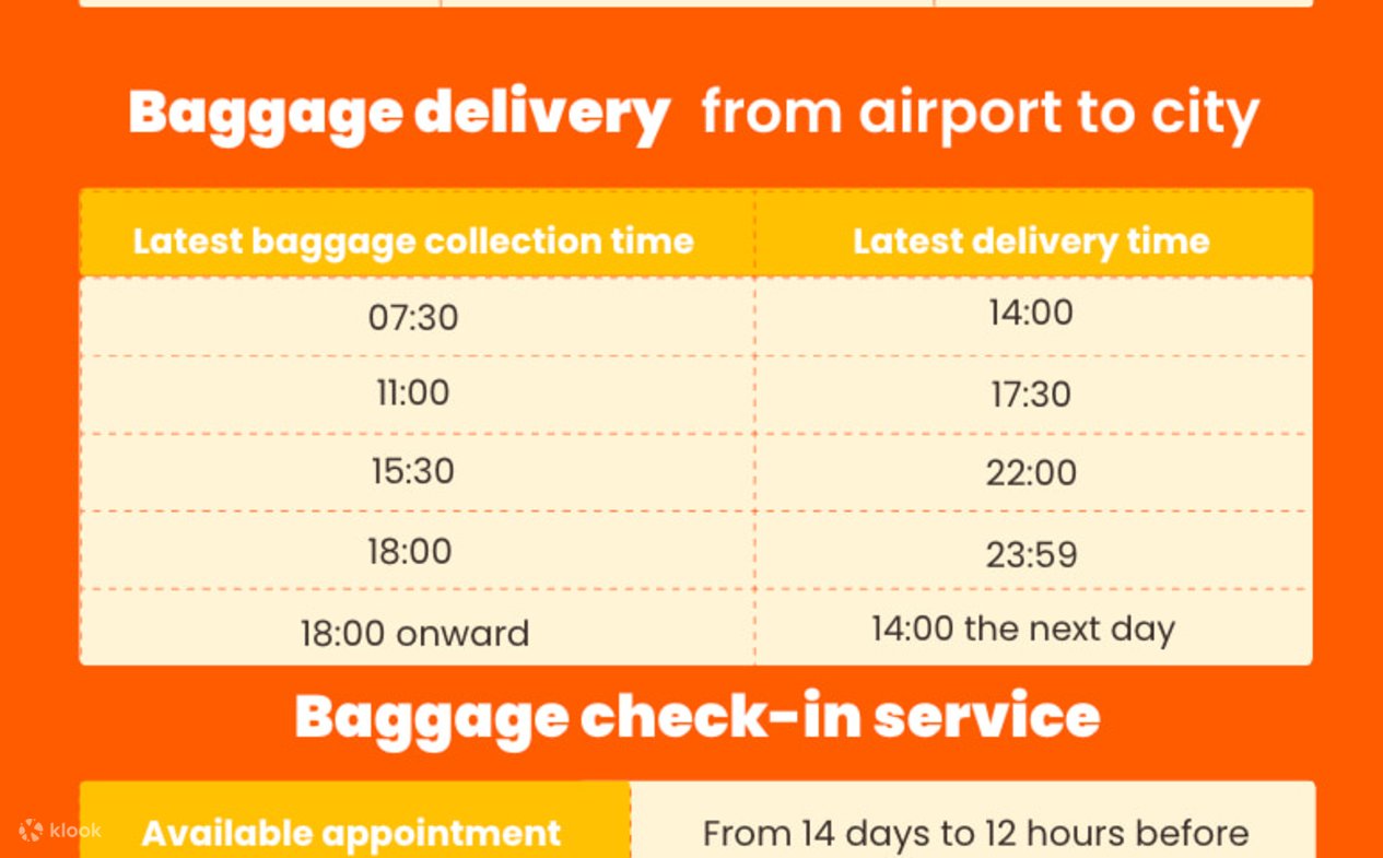 Luggage delivery/check-in service from Hong Kong Airport to and from ...