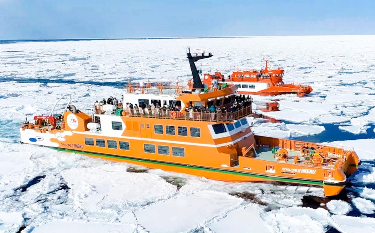 Icebreaker Cruise & Monbetsu Ocean Park & Sounkyo Ice Fall Festival - Klook