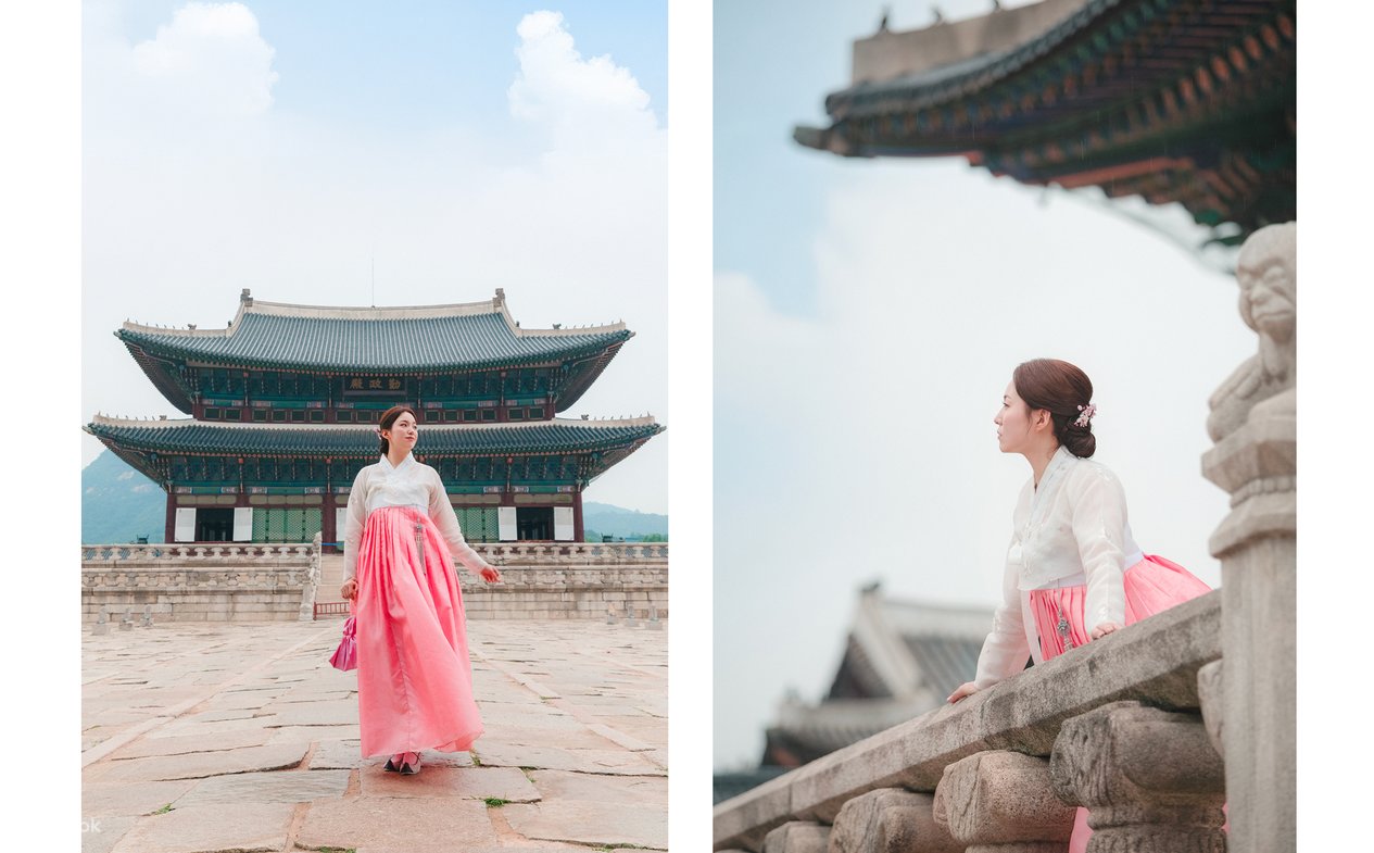 Traditional Hanbok Photoshoot at Gyeongbokgung Palace | Seoul - Klook