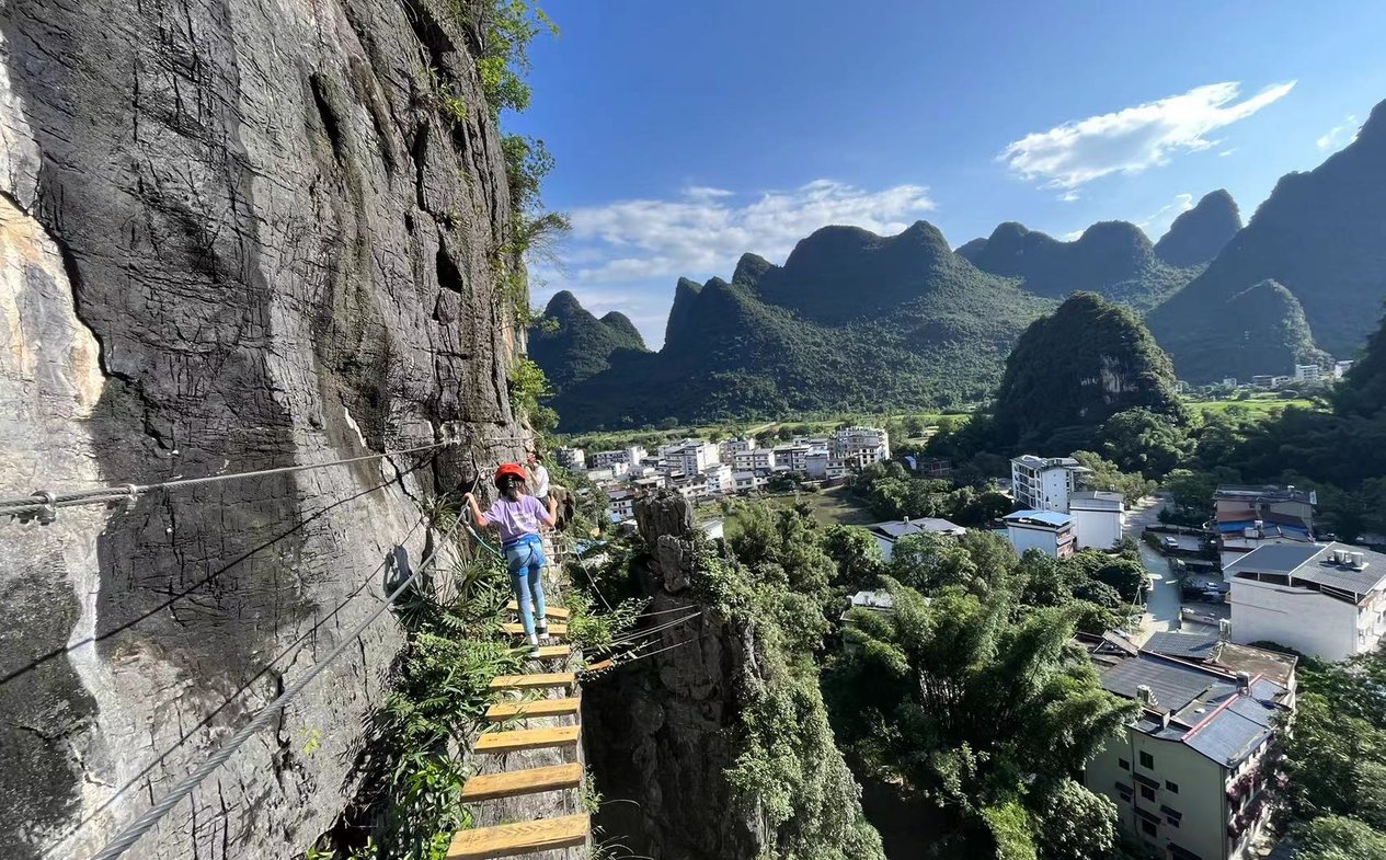Guilin Yangshuo Tadpole Mountain Via Ferrata Private Activity ...