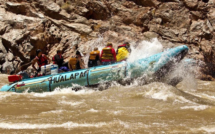 Whitewater rafting with helicopter transfer at Grand Canyon West - Klook
