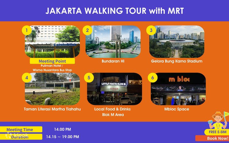 MRTで行くジャカルタウォーキングツアー | 多言語ガイド | Klook