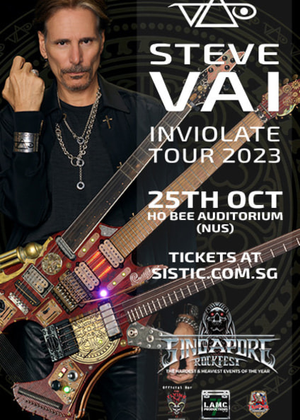 Steve Vai INVIOLATE 世界巡回演唱会 2023新加坡站