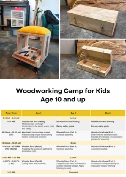 3-Day Woodworking Camp｜Workshop