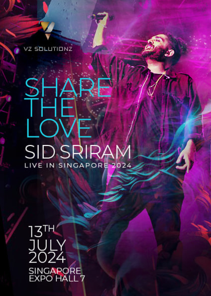 SHARE THE LOVE SID SRIRAM LIVE IN SINGAPORE | Singapore Expo