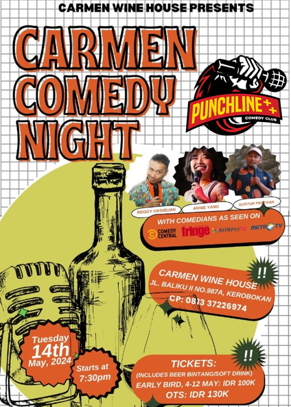 Stand-Up Comedy｜Carmen Wine House Kerobokan Bali