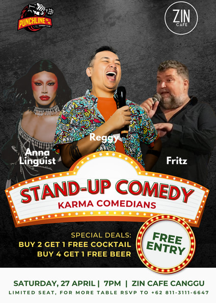Free stand up comedy show bali canggu