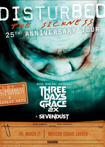 Disturbed - The Sickness 25th Anniversary Tour in New York