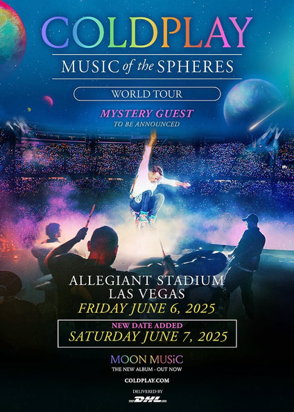 Coldplay Concert 2025 Las Vegas | Allegiant Stadium