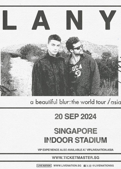 LANY演唱会2024新加坡站 | LANY - a beautiful blur: the world tour