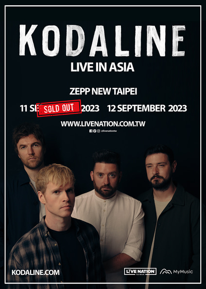 KODALINE LIVE IN ASIA | Concert | Zepp New Taipei