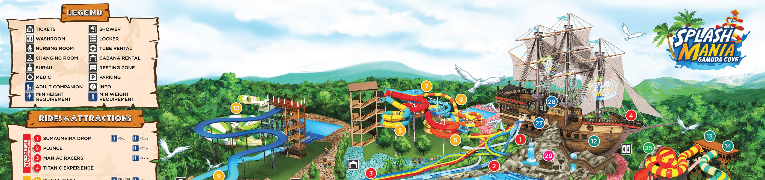 Tiket SplashMania Waterpark di Gamuda Cove Selangor - Klook Indonesia