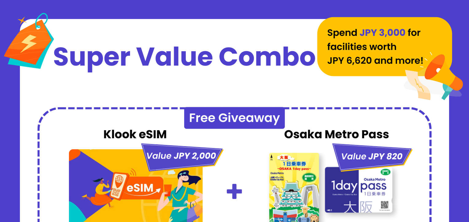 Have Fun in Kansai Pass (1 Week Free Pass) - Klook Philippines