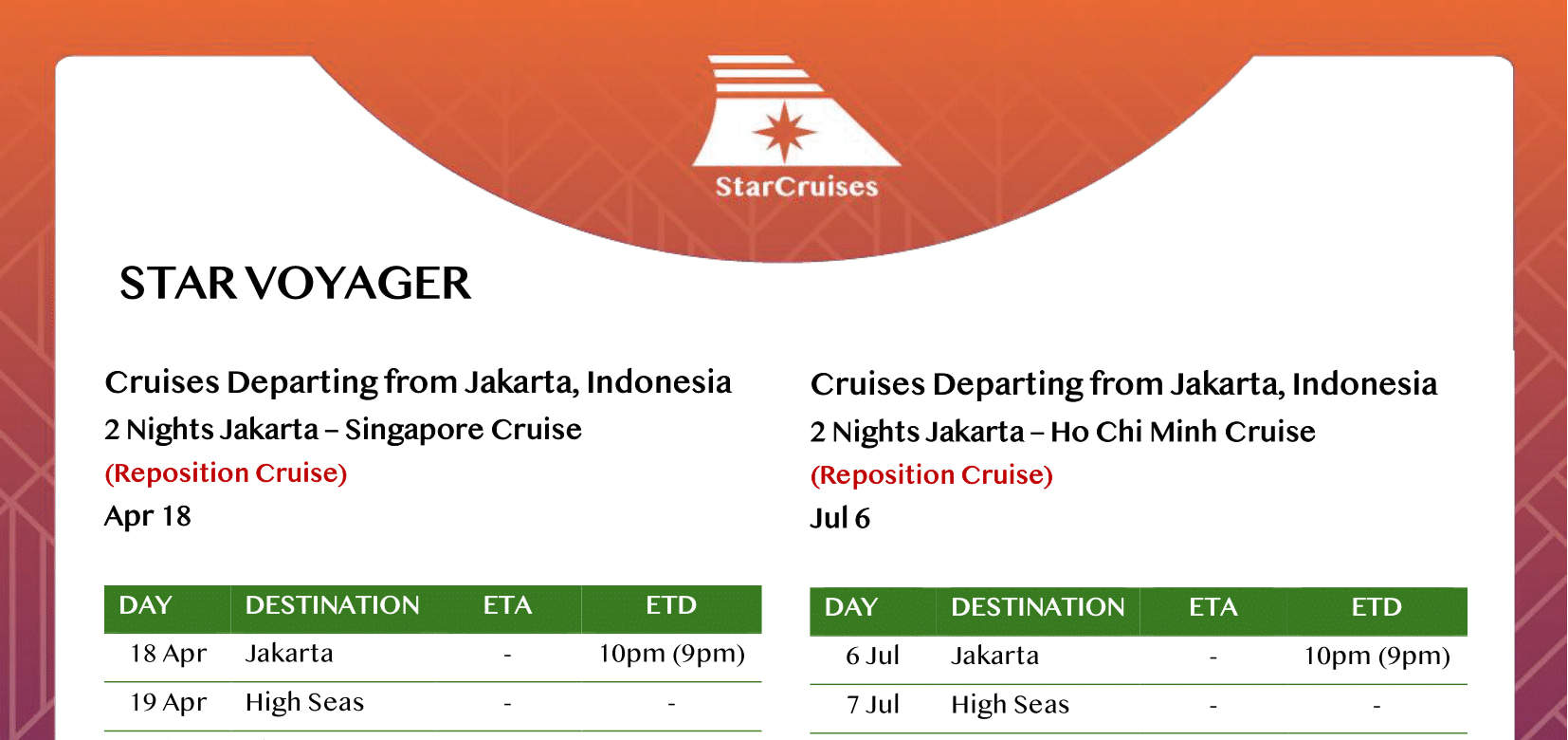Star Voyager StarCruises from Indonesia - Klook India