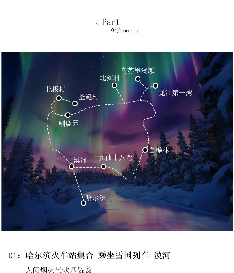 5-day tour from Harbin Mohe to the north (Mohe + Arctic Village ...