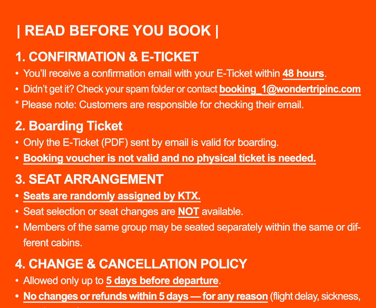Busan - Gyeongju KTX Train Ticket - Klook Estados Unidos