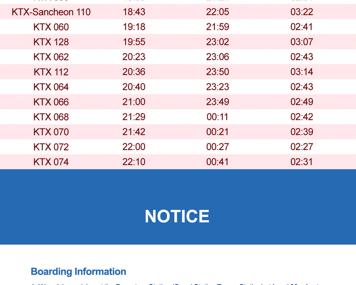 Tiket Kereta Api KTX Seoul - Busan - Klook Indonesia