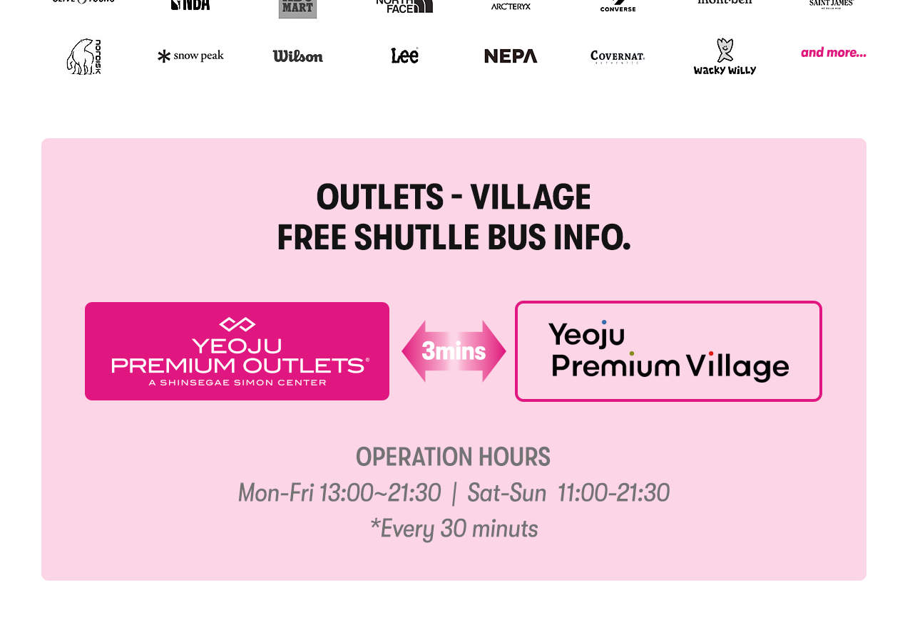 Yeoju Premium Outlets Shuttle Bus from Seoul - Klook