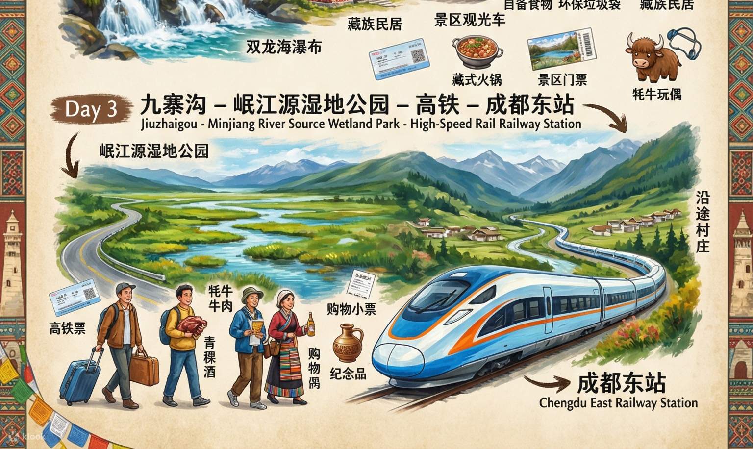 3-Day 2-Night Tour of Jiuzhaigou, Huanglong, and a Dreamy Wonderland in ...