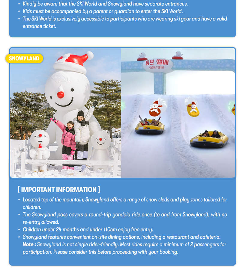 Vivaldi Park Snowy Land One Day Self Guided Tour in Gangwon-do - Klook
