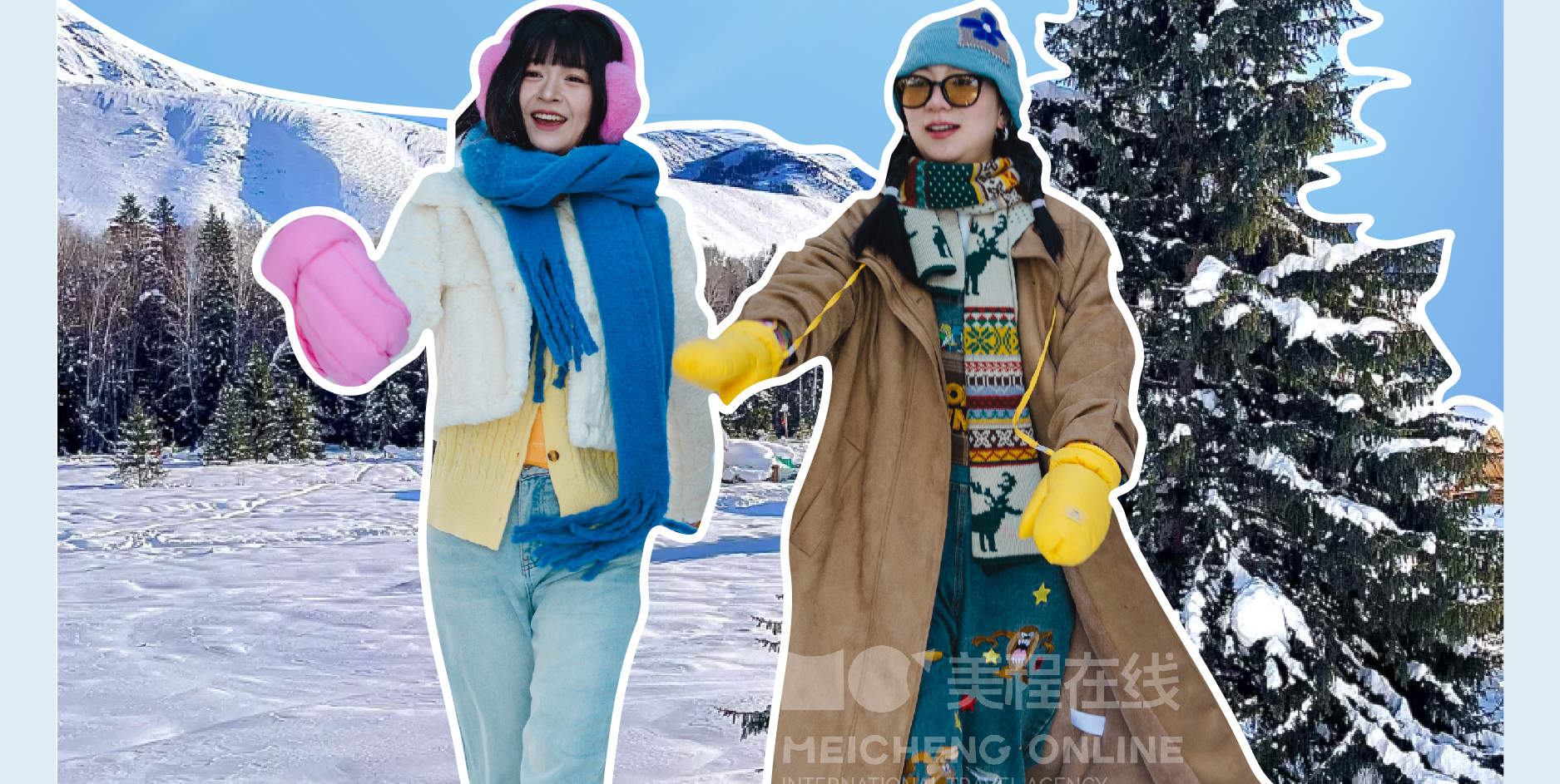 Winter View North Xinjiang | Xinjiang Altay Snow Village + Sailimu Lake ...