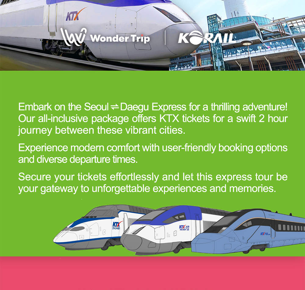 Seoul - Daegu KTX Train Ticket - Klook Philippines