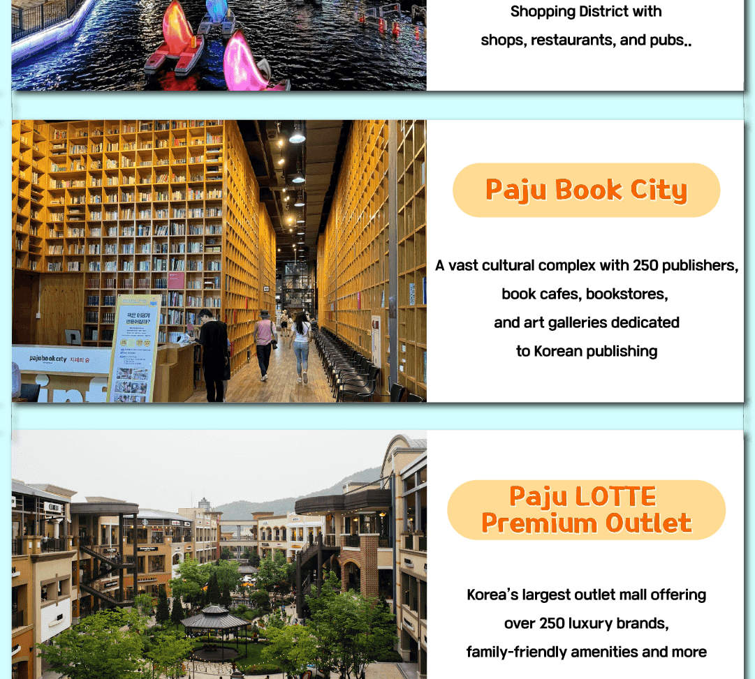 Chuyến tham quan Gimpo & La Veniche & Paju Book City & Lotte Premium Outlet - Klook Việt Nam