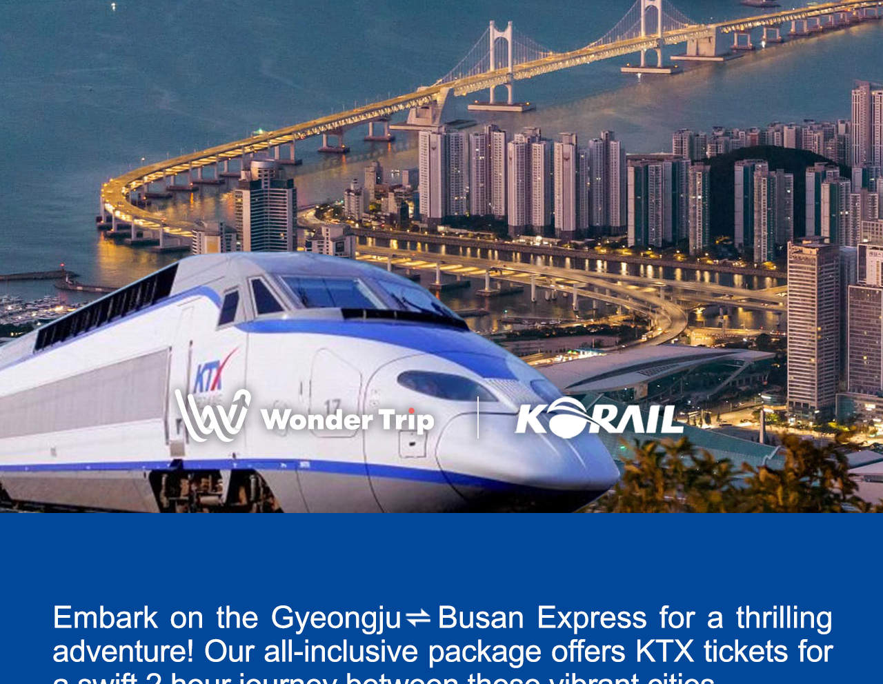 Busan - Gyeongju KTX Train Ticket - Klook États-Unis