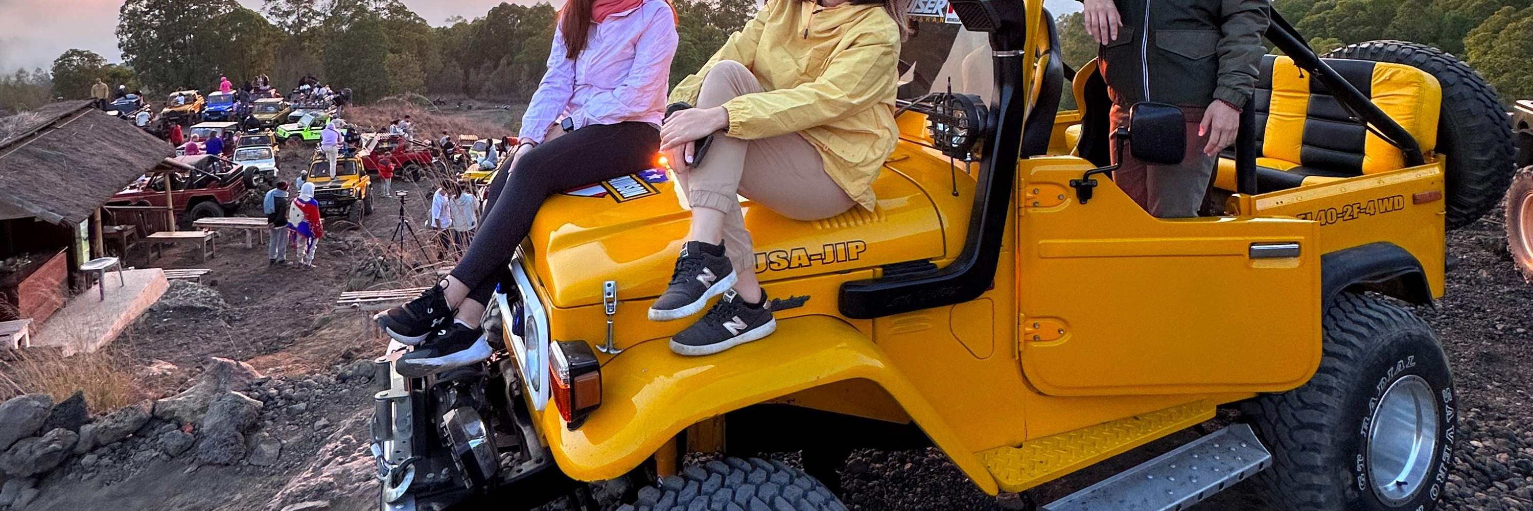 Hutan Pinus (Pine Forest) Kintamani Off Road Jeep Trail Day Tour ...