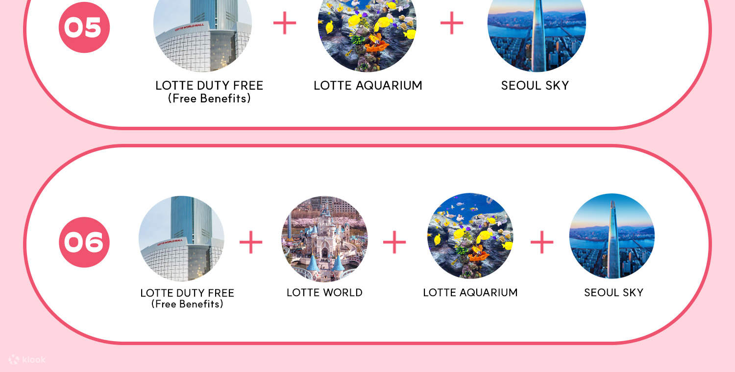 ULTRA LOTTE TOUR (Lotte Duty Free, Lotte World, Seoul Sky, Aquarium ...