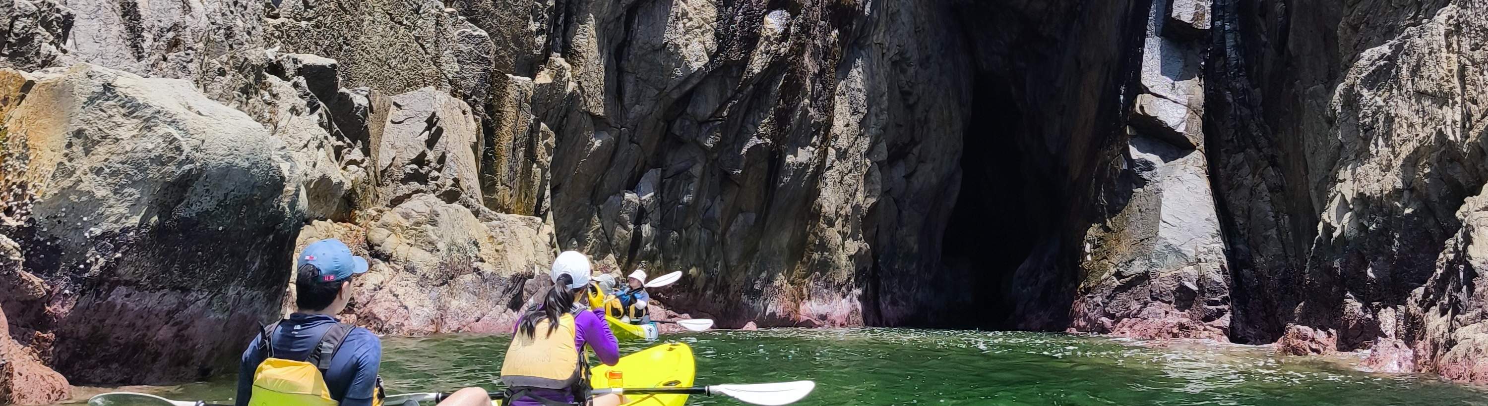 Hong Kong Tung Lung Island Kayak Tour to Explore the Unique Cave ...
