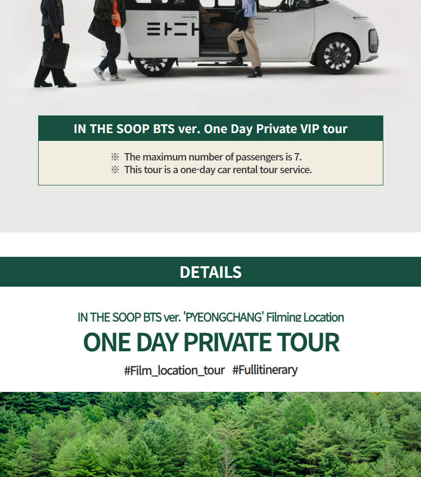 IN THE SOOP BTS Ver. One Day Private VIP Tour - Klook