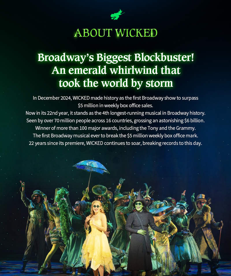 Tiket WICKED The Musical di Seoul - Klook Indonesia