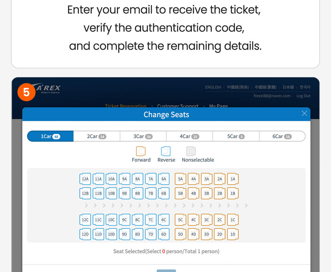 AREX Incheon Airport Express Train Ticket - Klook