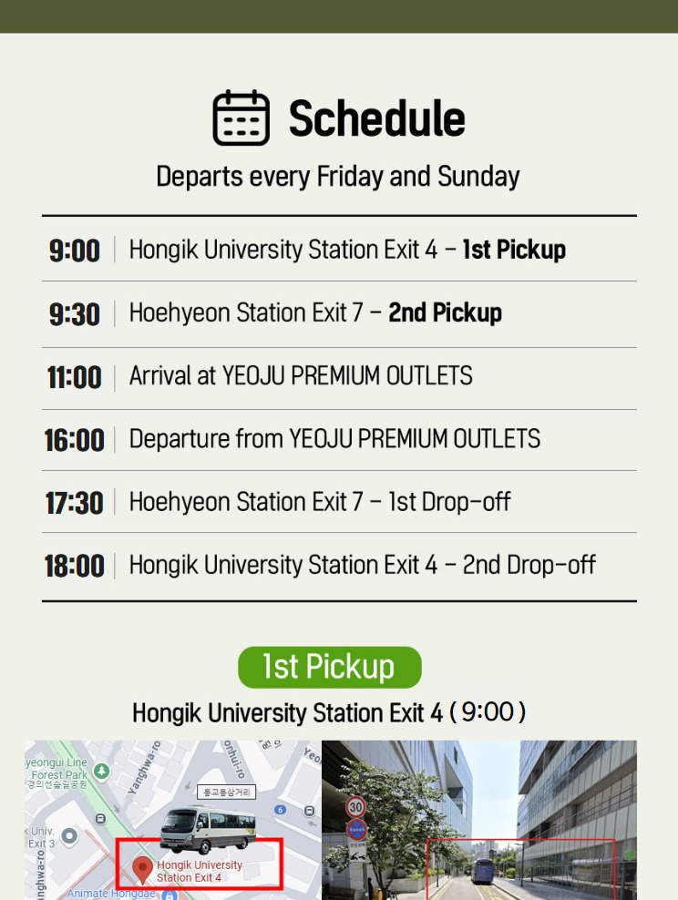 Shuttle Bus Transfers between Seoul and Yeoju Premium Outlets - Klook ...