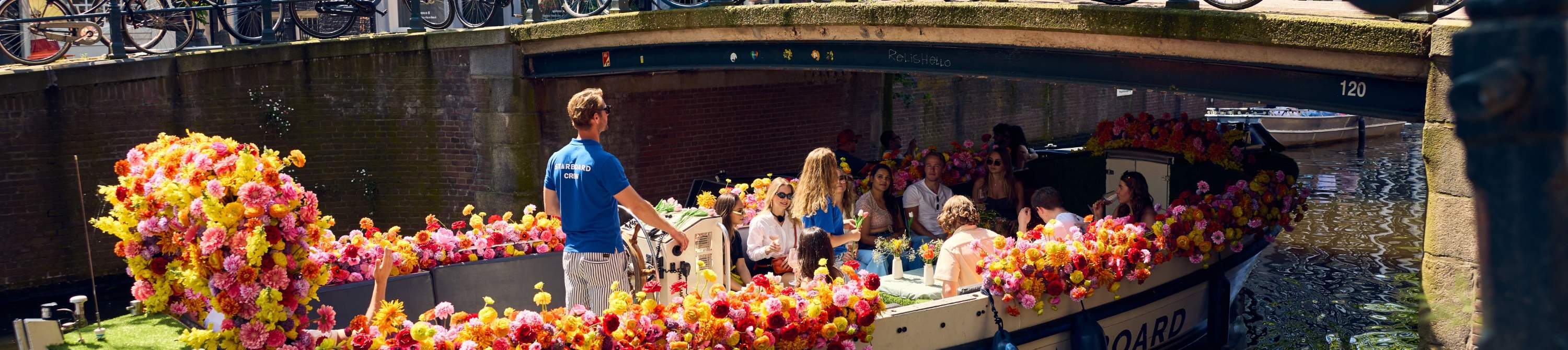 Flower Boat Canal Cruise with Local Guide in Amsterdam - Klook