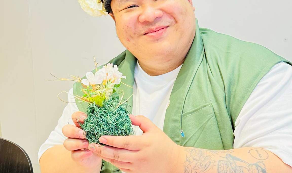 Japanese Culture Experience: Moss Ball Bonsai - Includes Kintsugi Plate ...