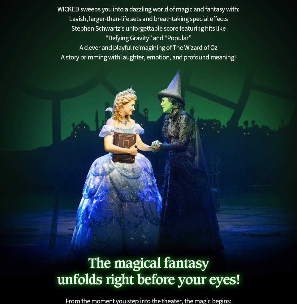 WICKED The Musical Ticket in Daegu - Klook Malaysia