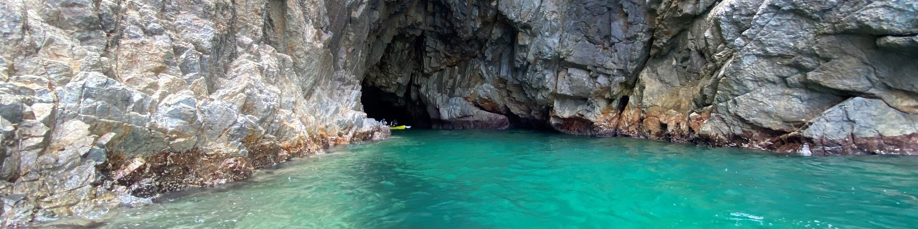 Hong Kong Tung Lung Island Kayak Tour to Explore the Unique Cave ...