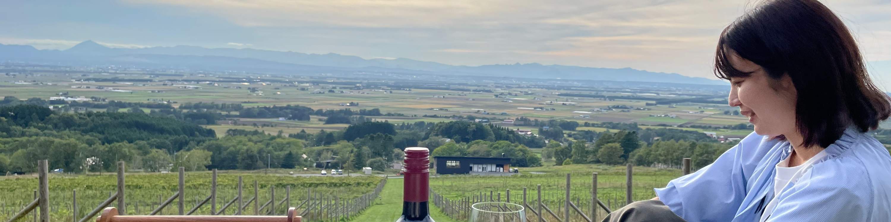 Private terrace with a spectacular view: Maoi Vineyard Hill (Hokkaido ...