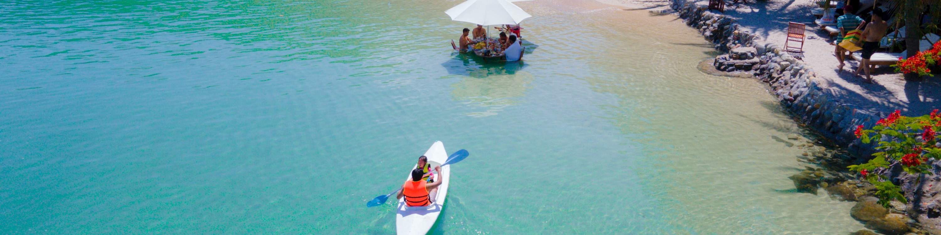 Kayak dan Snorkeling di Fun Island Nha Trang (Pulau Dam Bay) - Klook ...