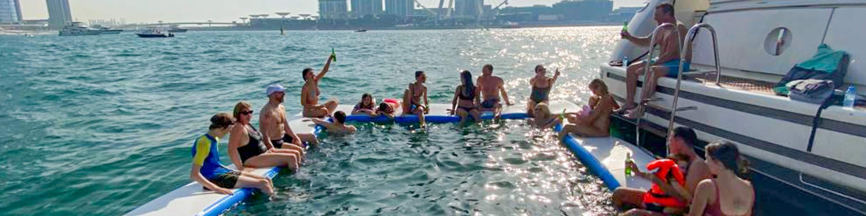 Yacht Ride & Slide, Swim & Snorkel with BBQ Lunch in Dubai - Klook India