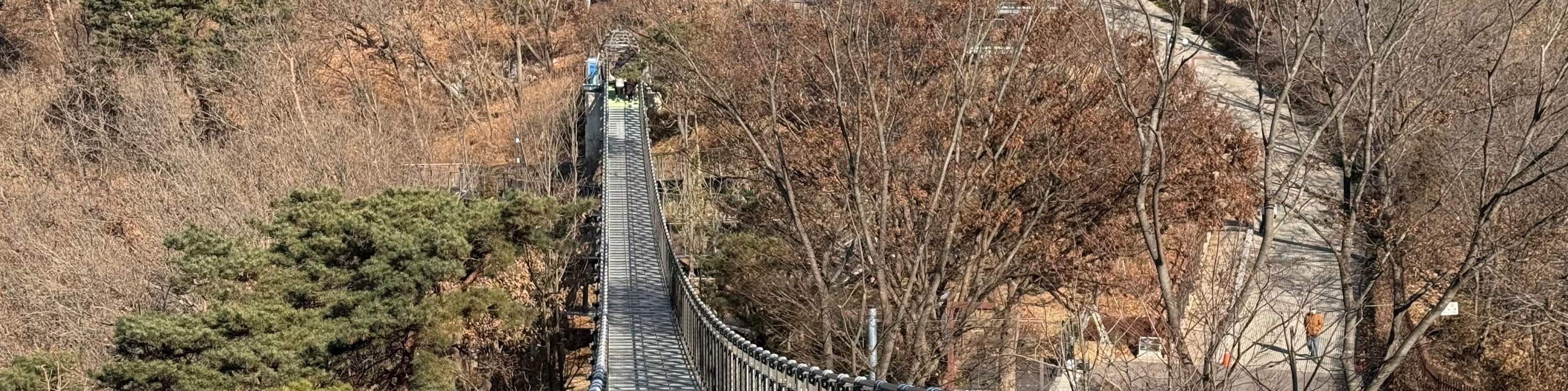 Closest Starbucks to DMZ with North Korea View & Suspension Bridge ...