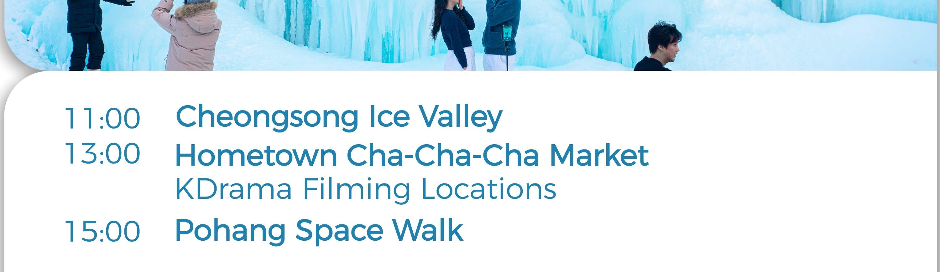 Cheongsong Huge Ice Valley and Pohang Roller Coaster Space Walk Tour ...
