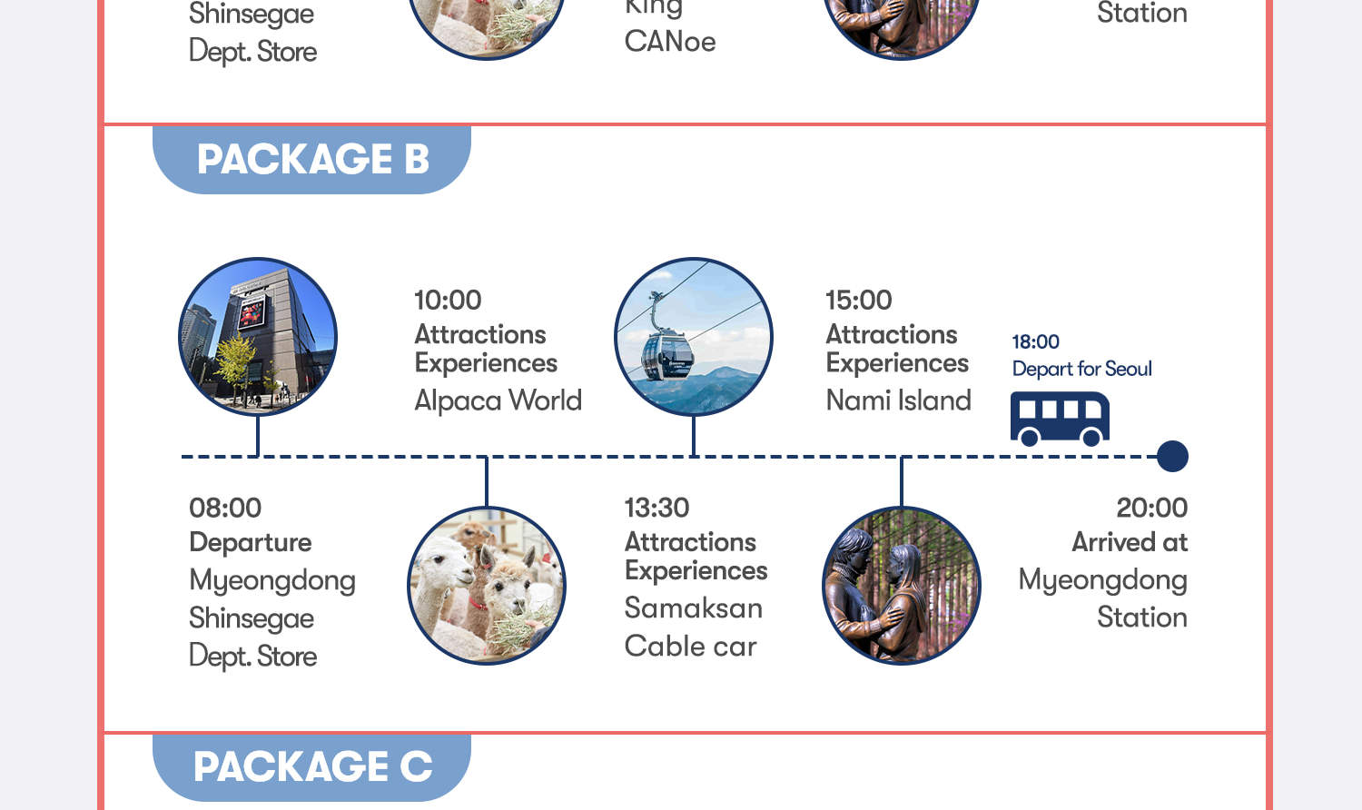 Nami Island, Alpaca World, Samaksan Cable Car, King Canoe Day Tour - Klook