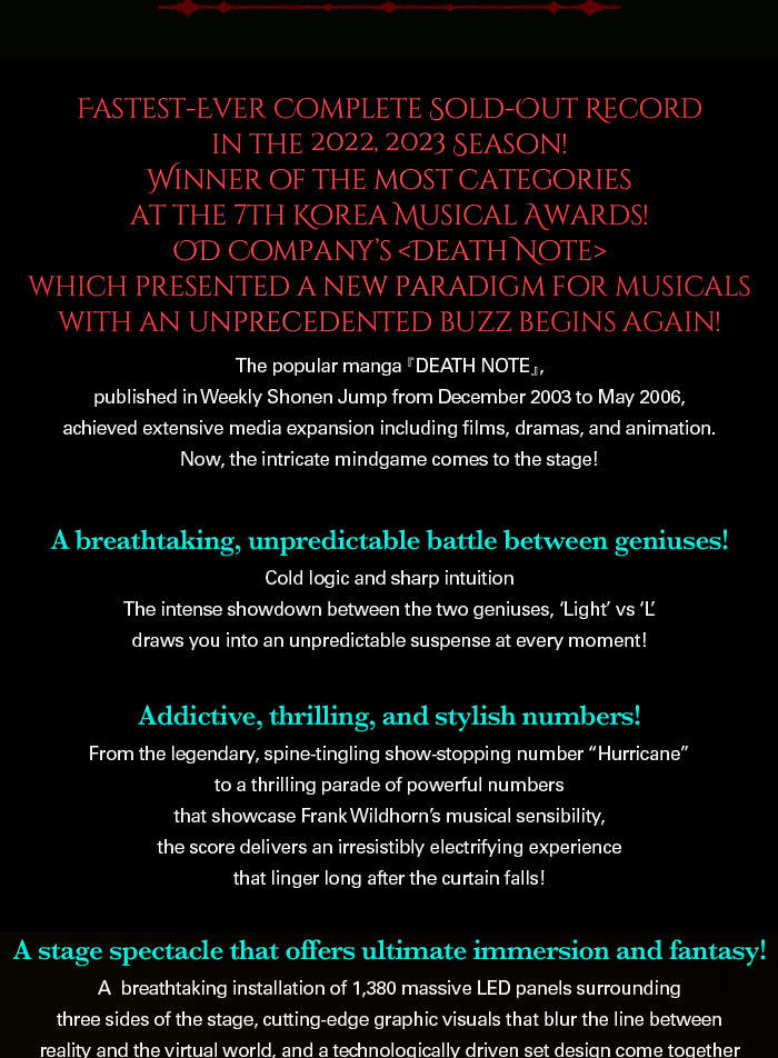 Musical Death Note Ticket in Seoul - Klook