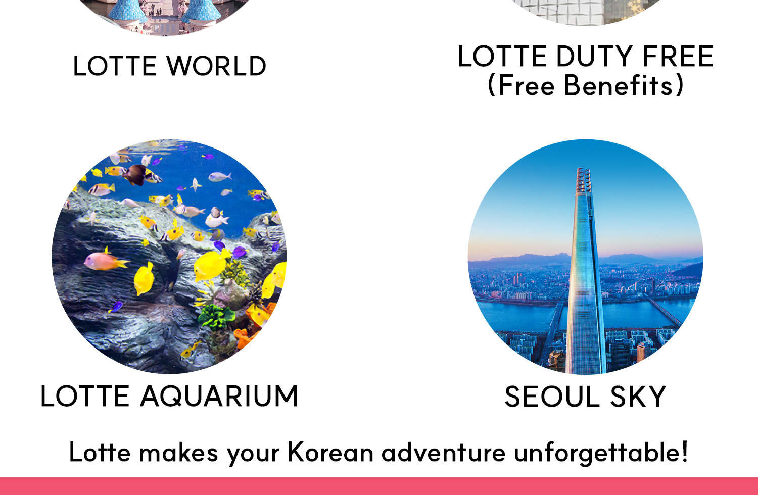 ULTRA LOTTE TOUR (Lotte Duty Free, Lotte World, Seoul Sky, Aquarium ...