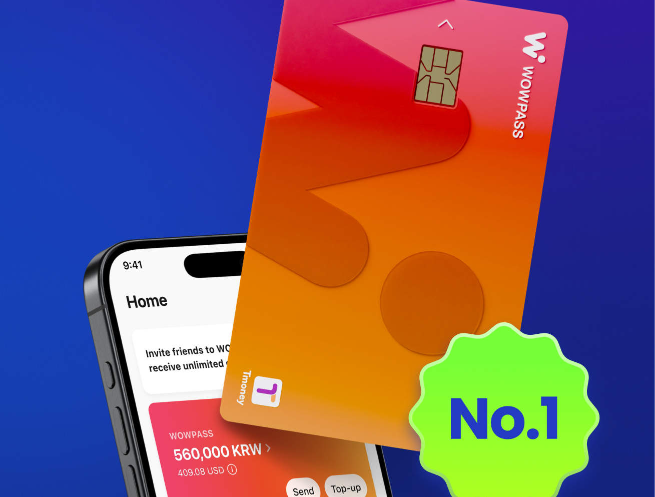 WOWPASS: Prepaid Debit Card & T-money & Currency Exchange - Klook