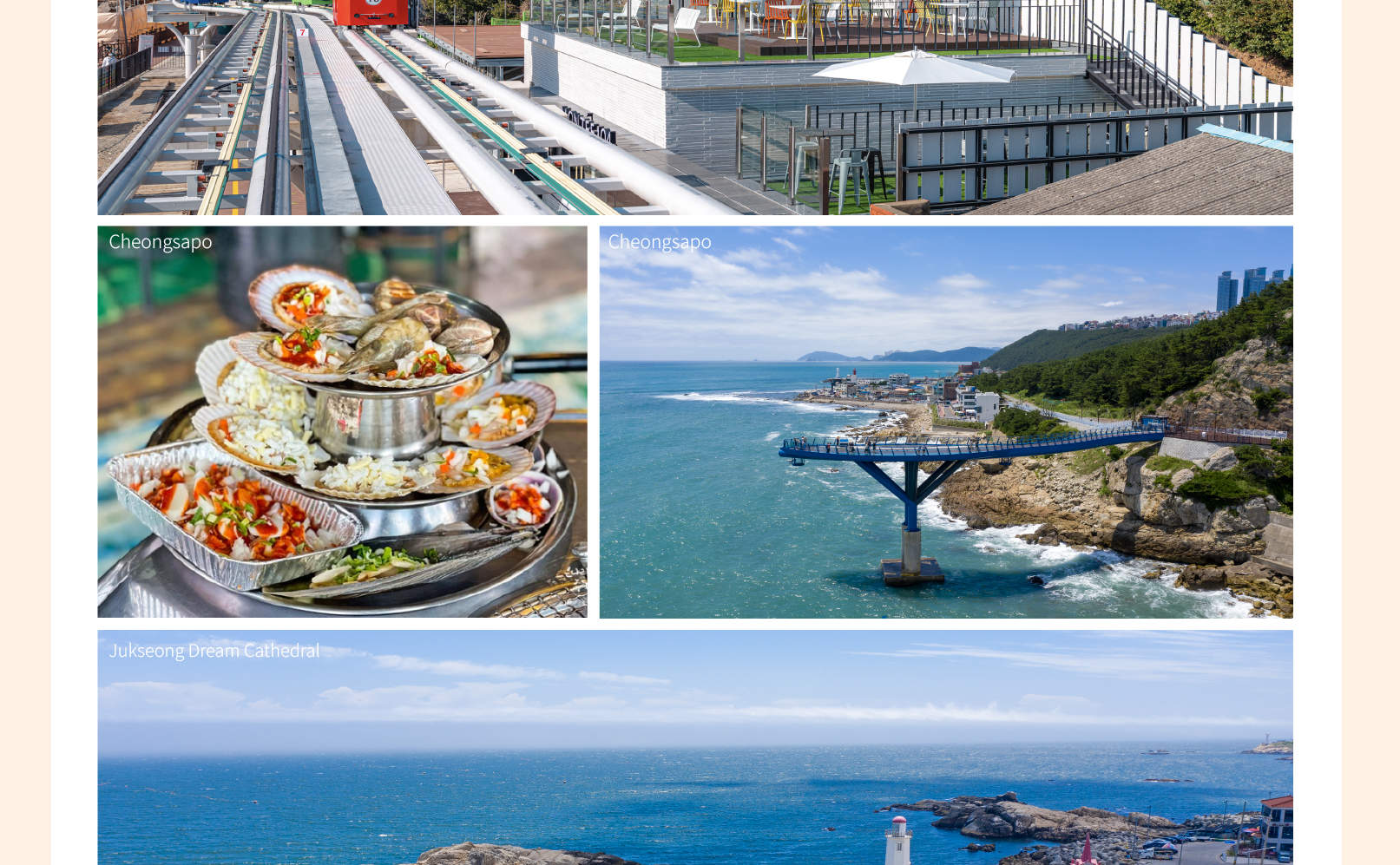 Excursión de 1 día de visita obligada a Busan: Blue line Sky Capsule y ...