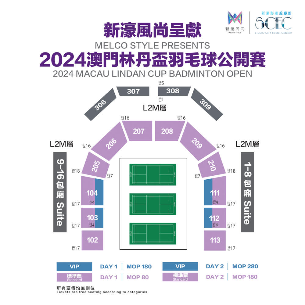 MELCO STYLE GIỚI THIỆU: GIẢI CẦU LÔNG MACAU LINDAN MỞ RỘNG 2024 - Klook ...